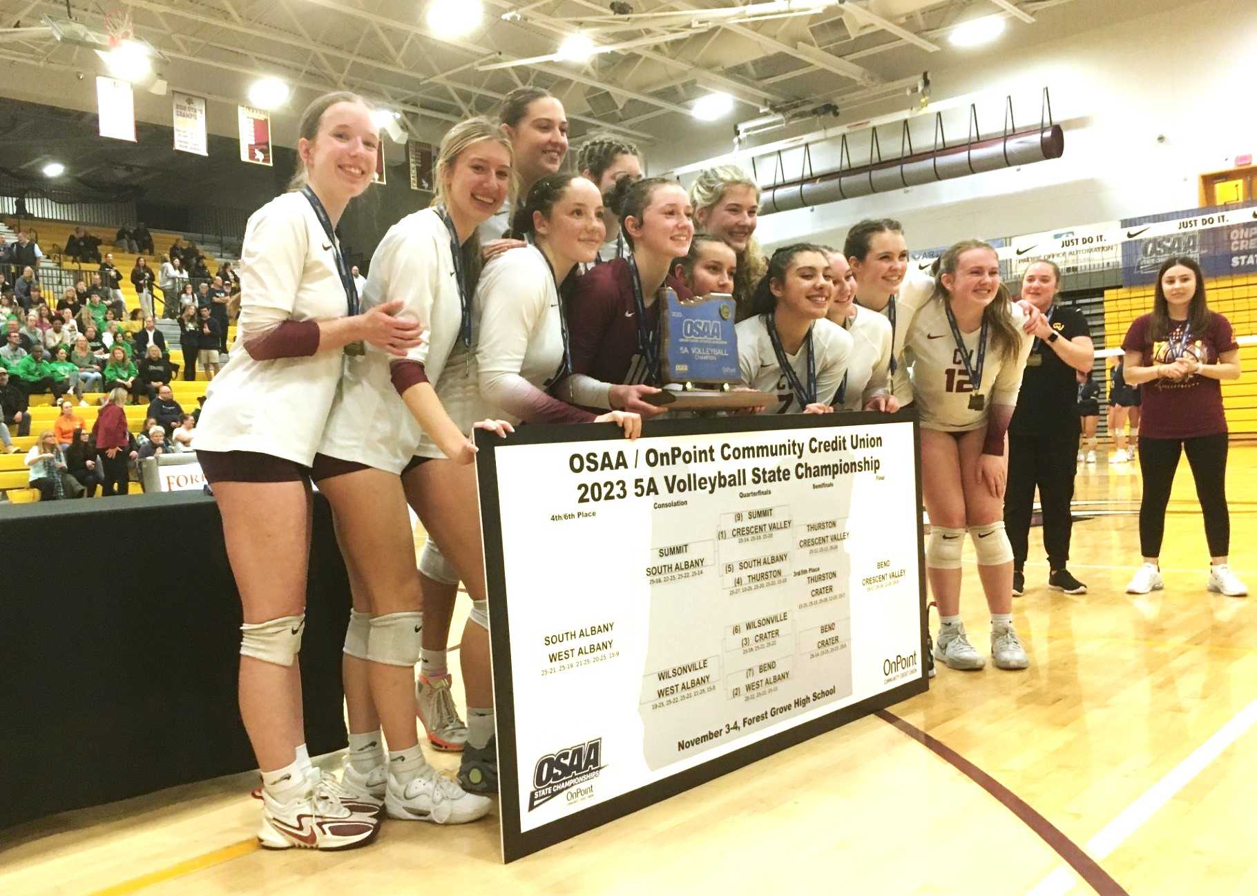 OSAAtoday - 5A volleyball final: Crescent Valley goes back-to-back